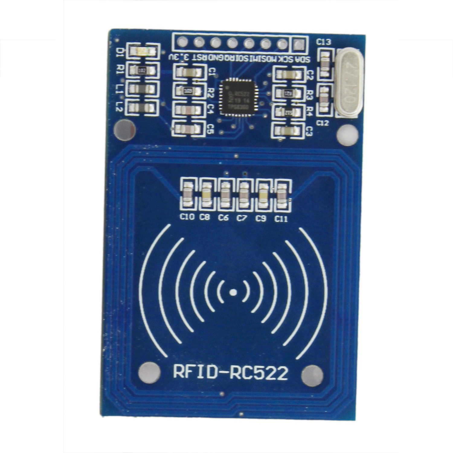 5x( RFID-RC522 RF IC Card Sensor Module Blue Silver Tone 13-26mA DC 3.3V S*