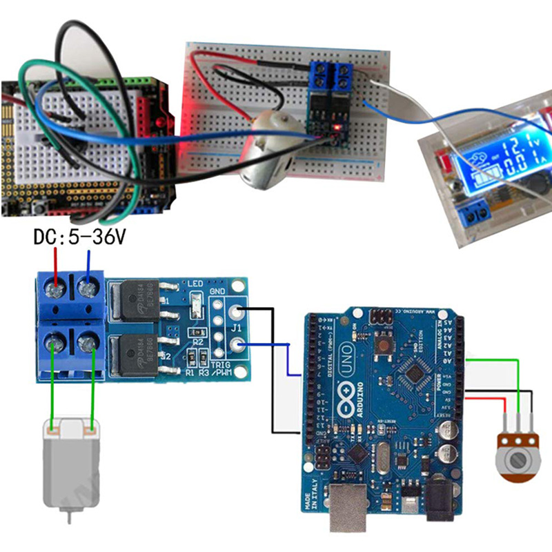 5X(DC 5-36V 15A 400W Dual High-Power MOS Transistor Module FET 0-20KHz ...